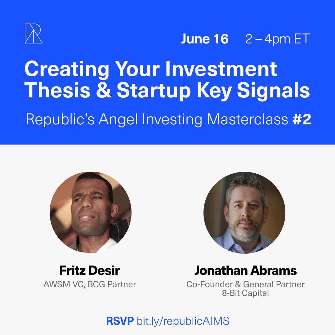 Republic Angel Investing Masterclass - JAbrams.com